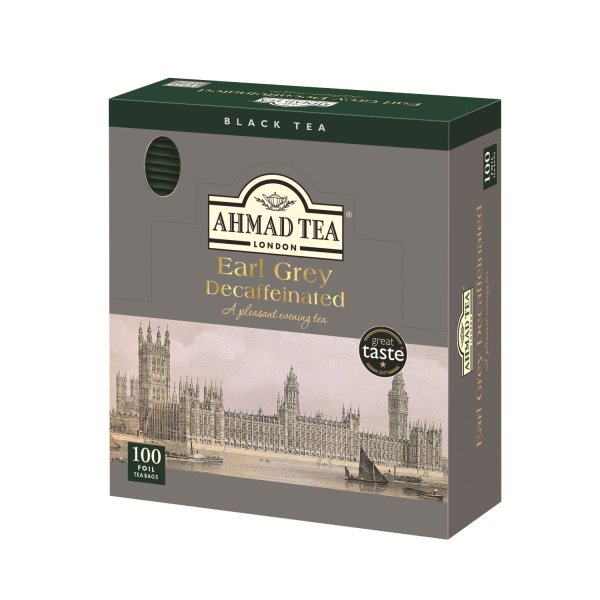 Ahmad Tea | Earl Grey Decaffeinated | 100 alu vrecúšok - Ahmad Tea ...