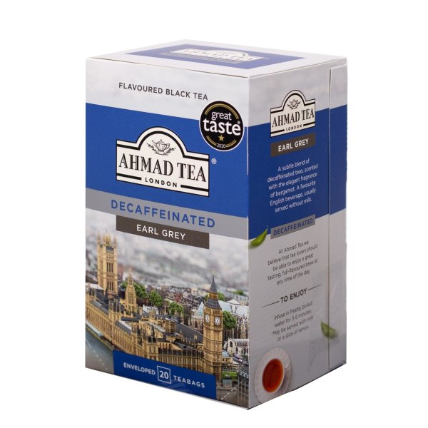 Ahmad Tea | Earl Grey Decaffeinated | 20 alu vrecúšok - Ahmad Tea ...