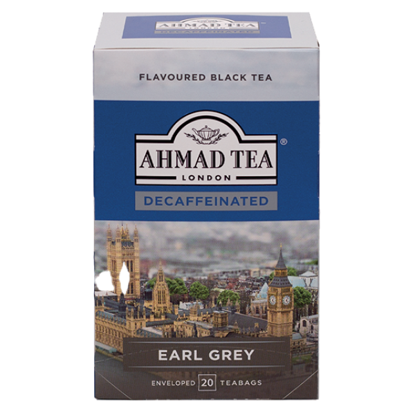 Ahmad Tea | Earl Grey Decaffeinated | 20 alu vrecúšok - Ahmad Tea ...